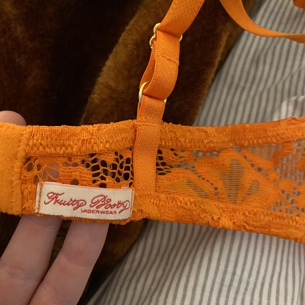 Fruity booty tangerine bra Barely worn, just not my... - Depop