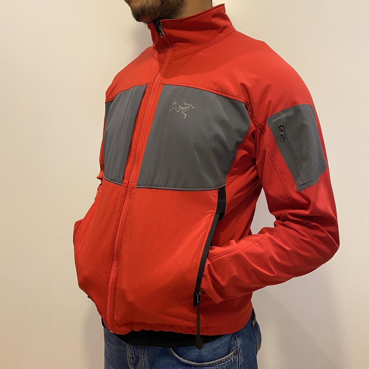 Vintage Arc’teryx gamma soft shell full zip. Red and... - Depop