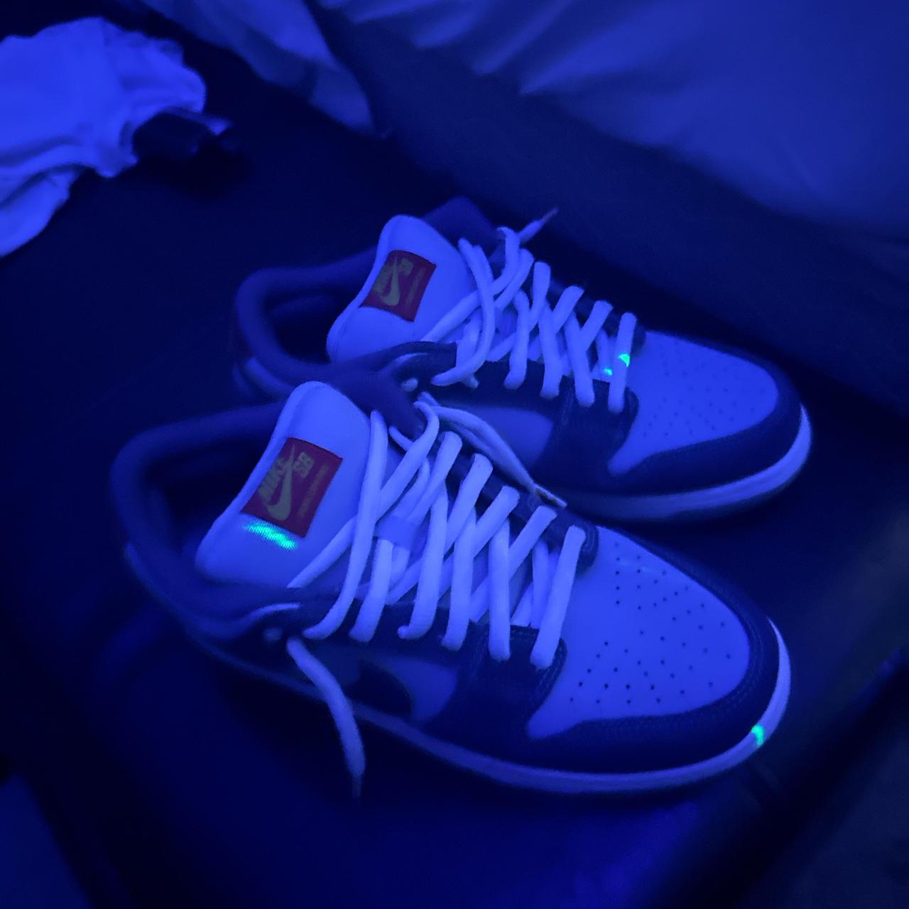 Why so sad sb dunks worn once with box size nine and... - Depop