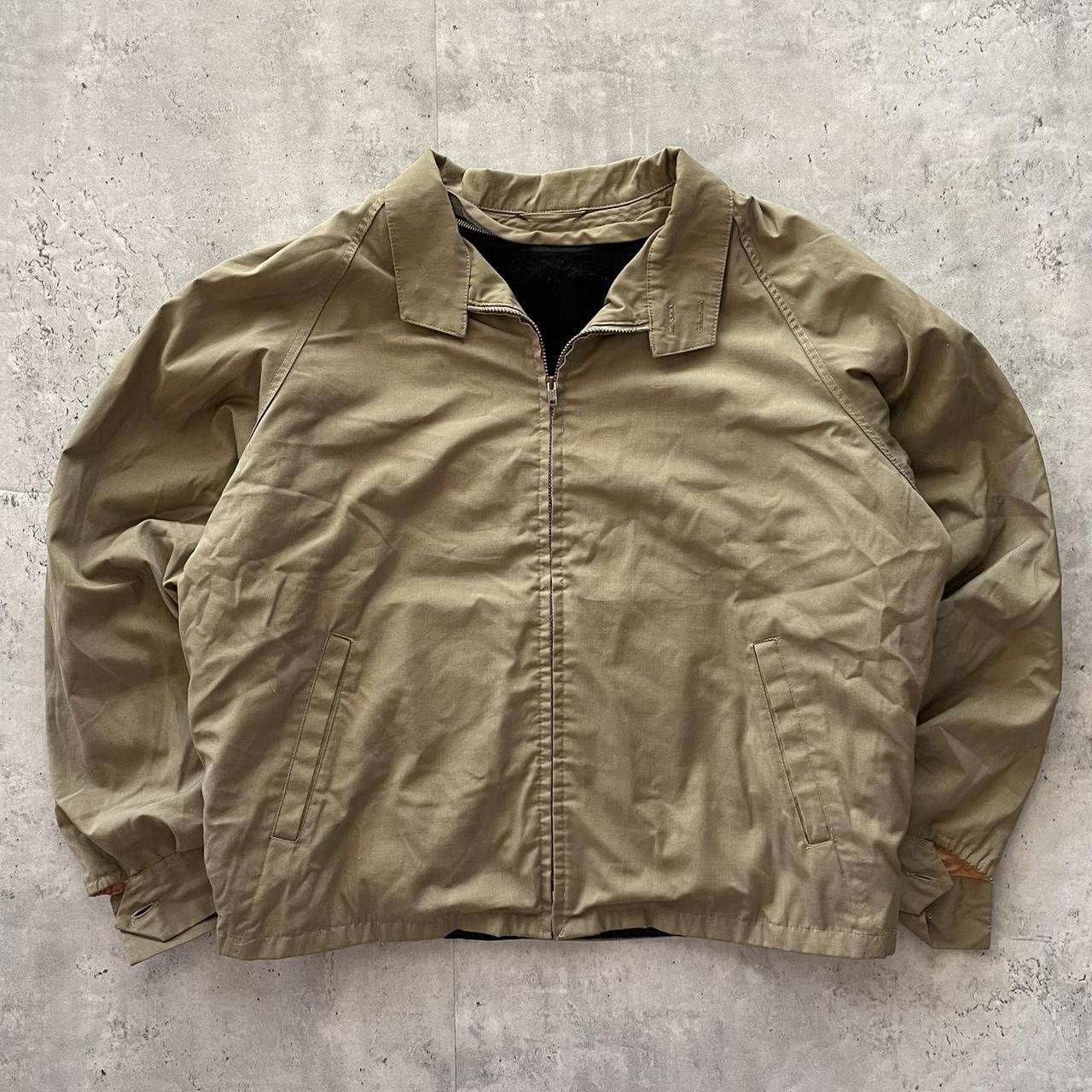 Vintage harrington coach jacket 70s tan removable... - Depop