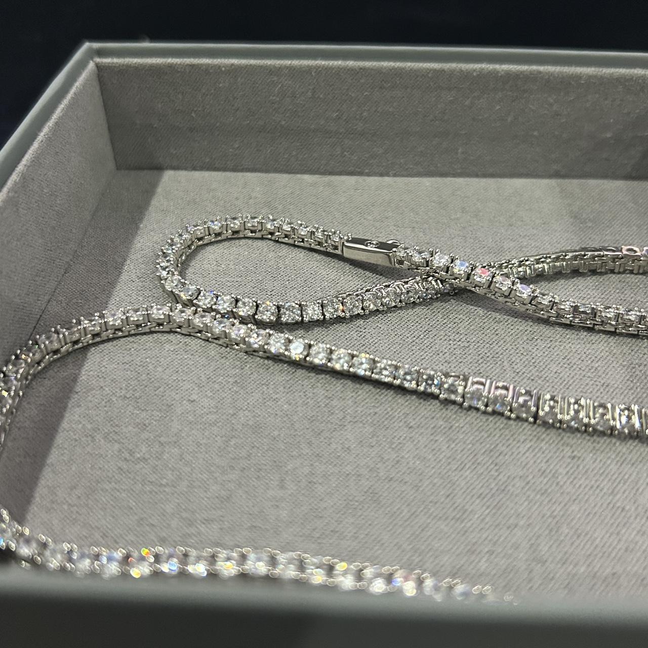 Diamond Iced Out 20" Diamond Chain #diamond #cross... - Depop