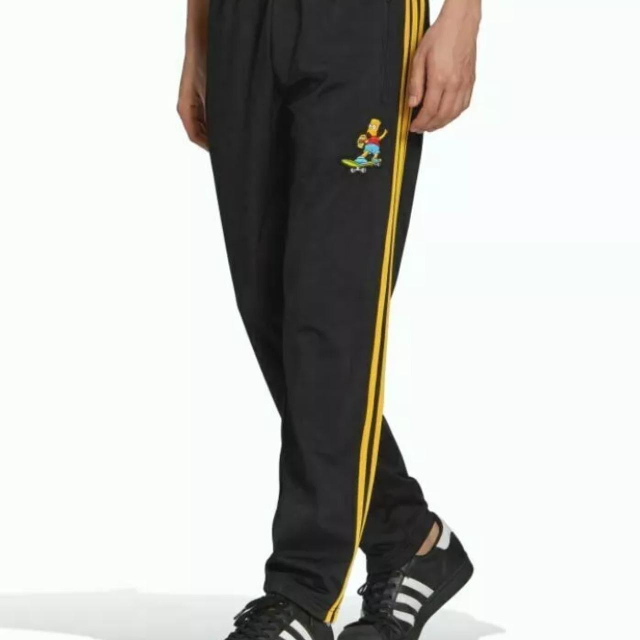 Adidas - Bart Simpson Track pants Size Medium, never... - Depop