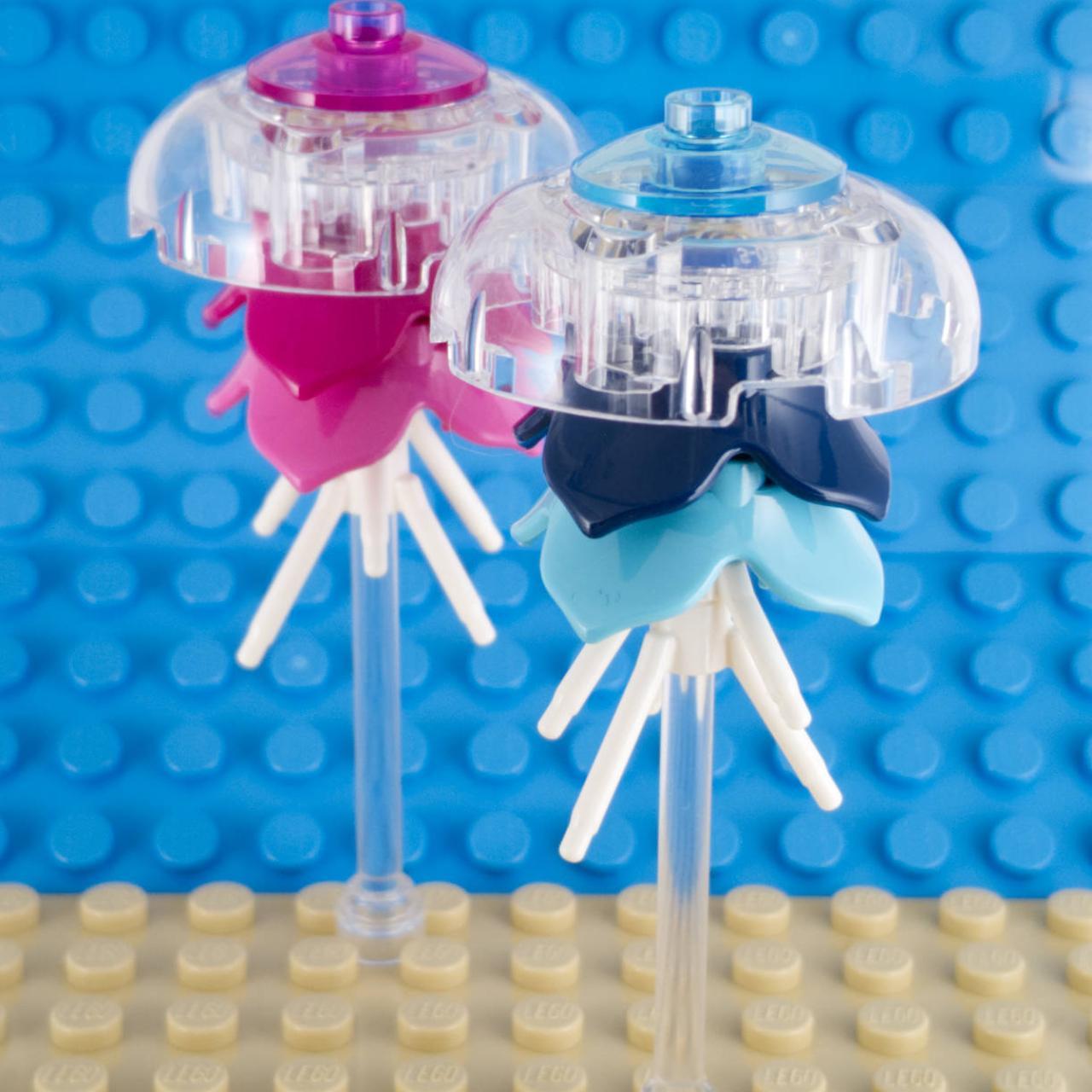 Set of Two LEGO Jellyfish One blue and one pink... - Depop
