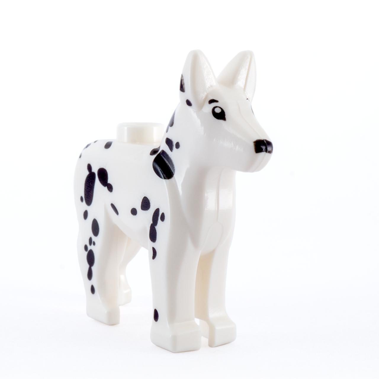 Lego Dalmatian Dog minifigure. White with black... - Depop