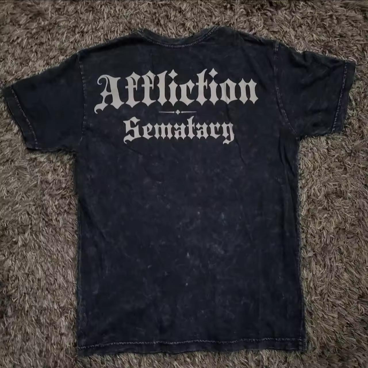 Affliction Sematary Graphic T-Shirt #goth #grunge... | Depop