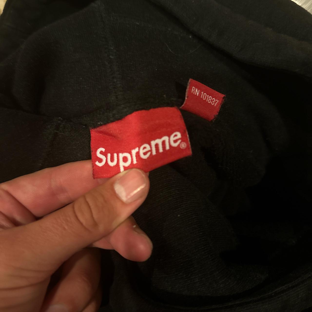 Supreme-Patchwork Hoodie ‘Black’ - Depop
