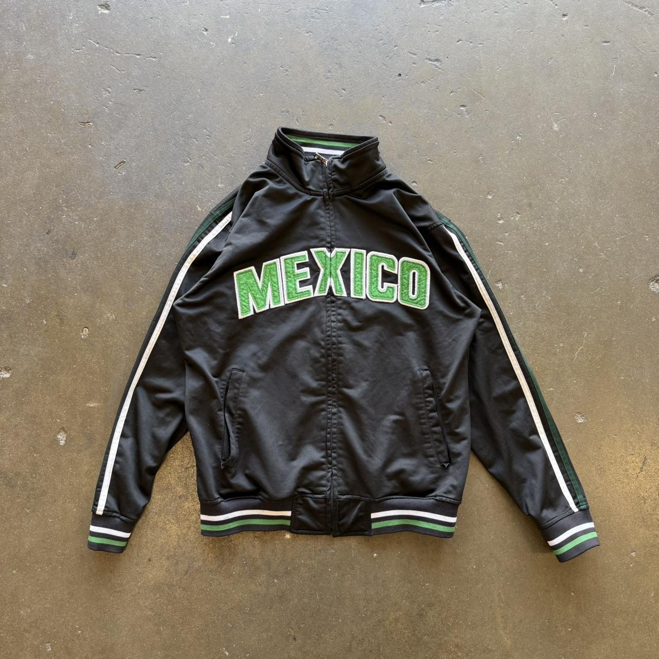 00’s Mexico Track Jacket Good condition flaws... | Depop