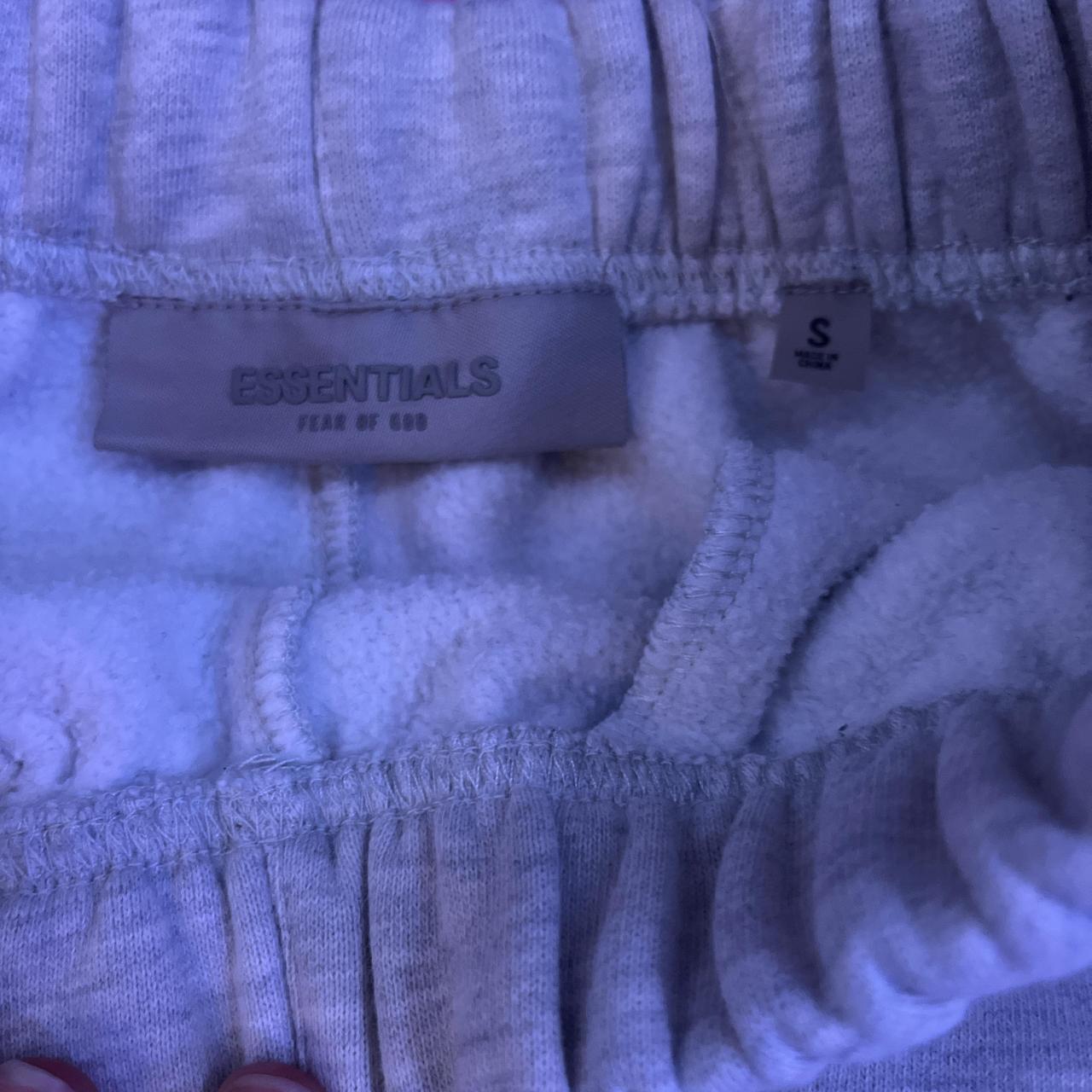 Grey Essentials Fear of God Sweat Pants Size Small 1... - Depop