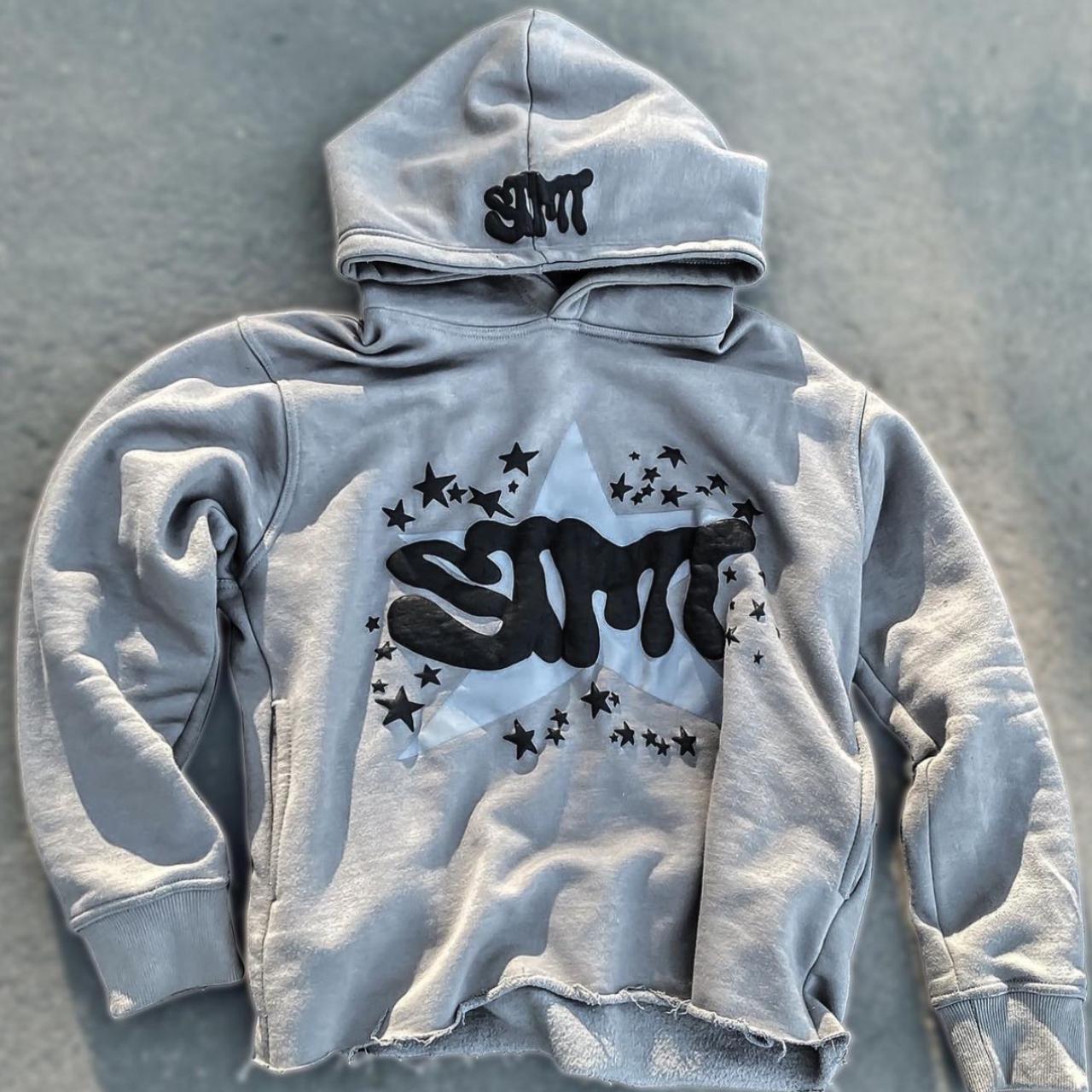 STMT Statement Grey Star Hoodie Condition - Brand... - Depop