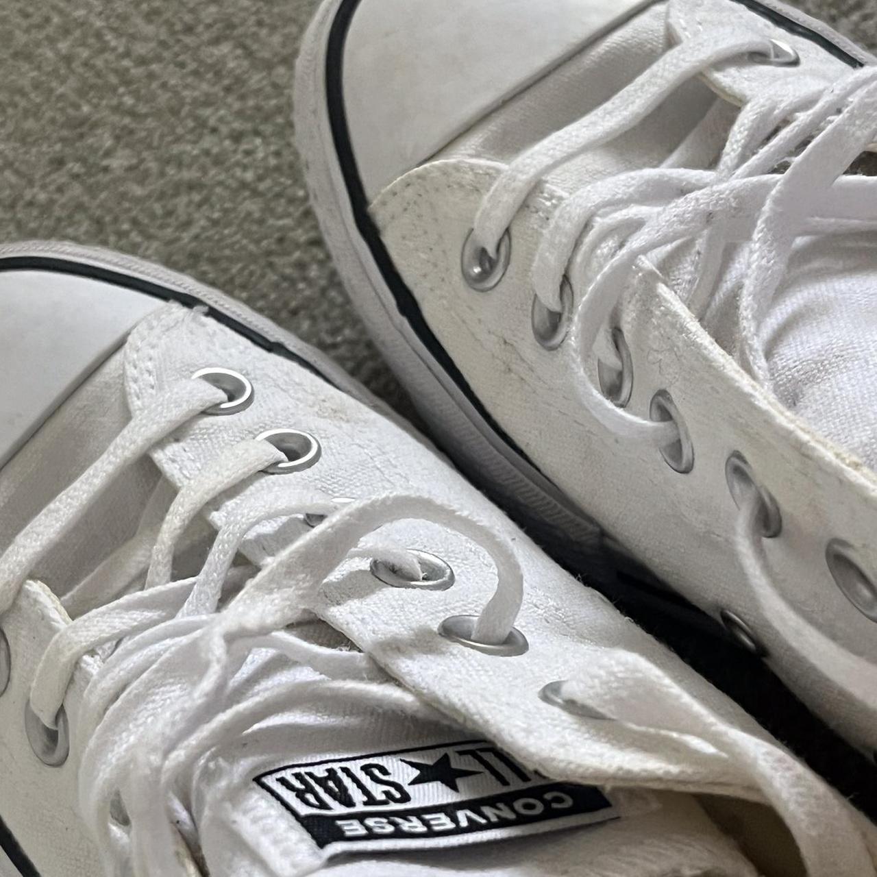 White platform converses - Depop