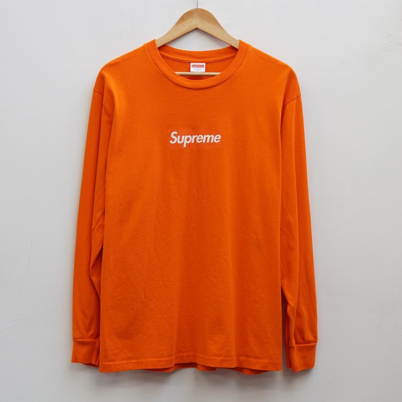 Supreme Men's Orange T-shirt | Depop