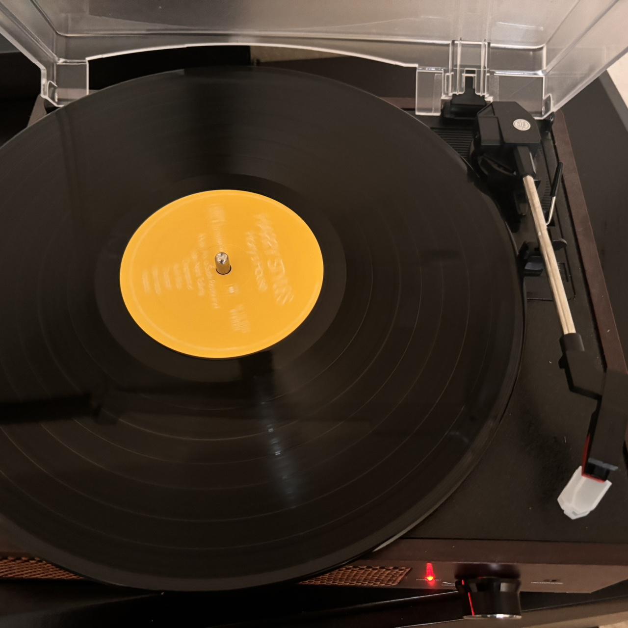 Black and brown record player #vintage #recordplayer - Depop