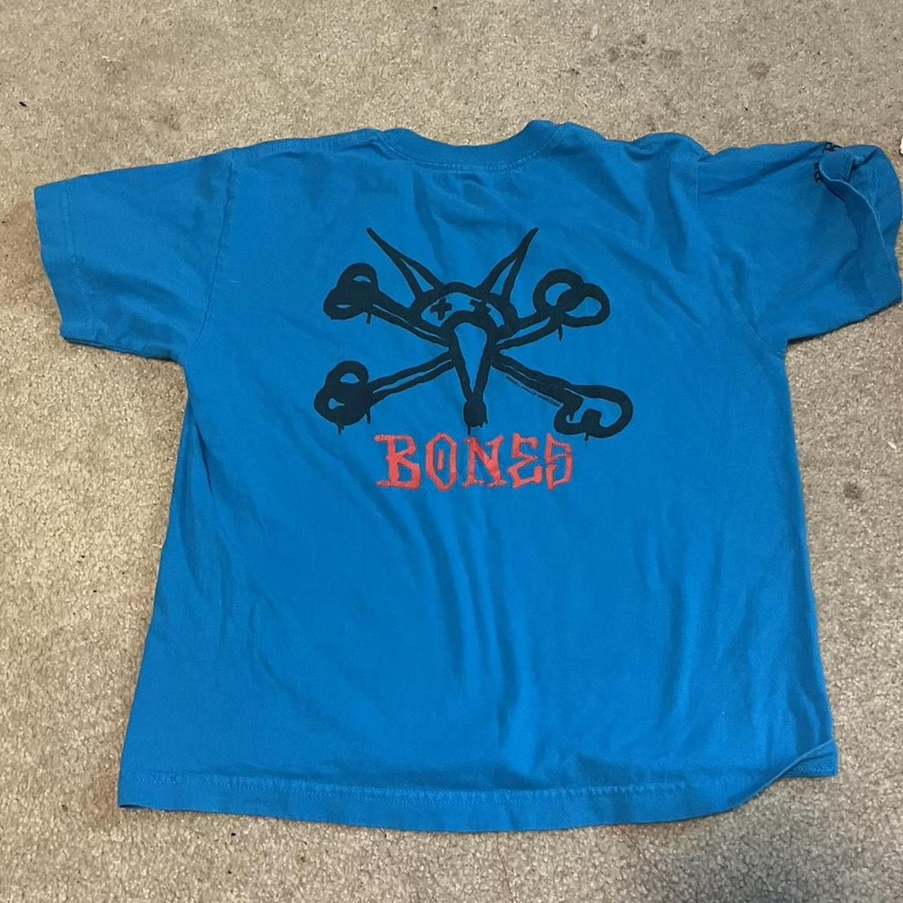 Youth M/men’s XXS Blue Bones Skateboards tee worn a... - Depop