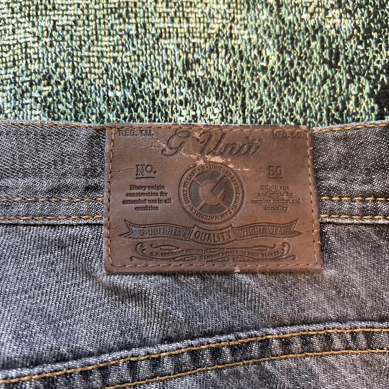 Vintage G unit 50 cent grey baggy wide leg jeans... - Depop