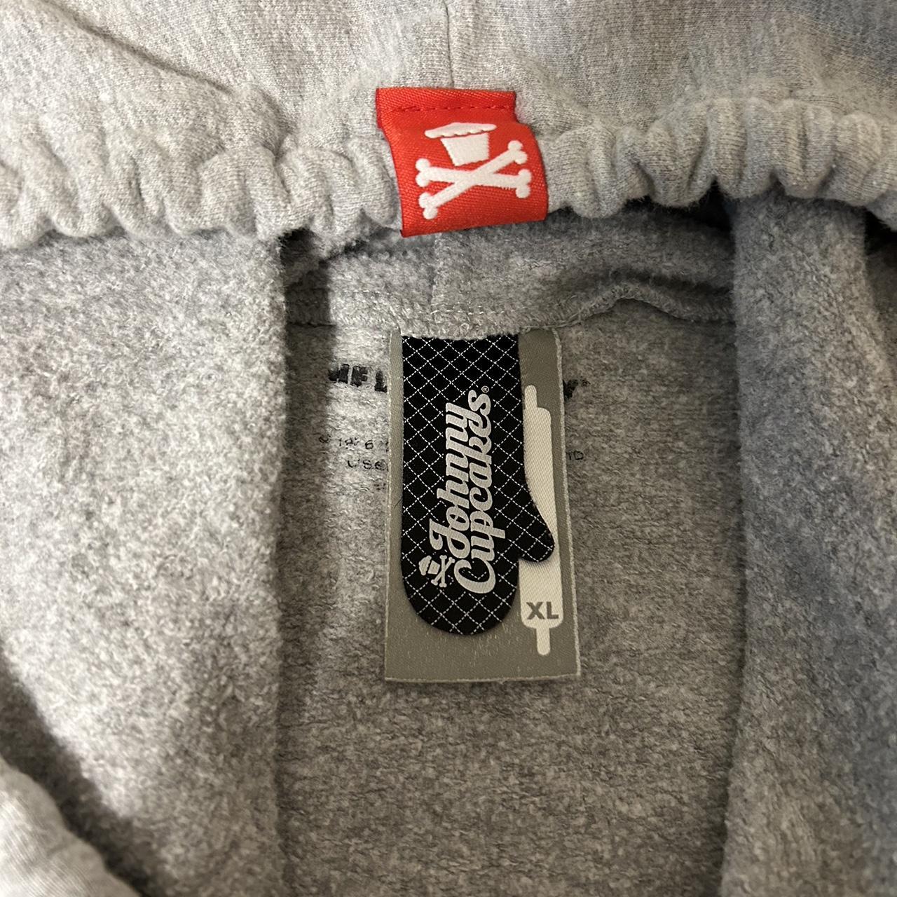 Hello Kitty Jonny Cupcakes Grey hoodie Size... | Depop
