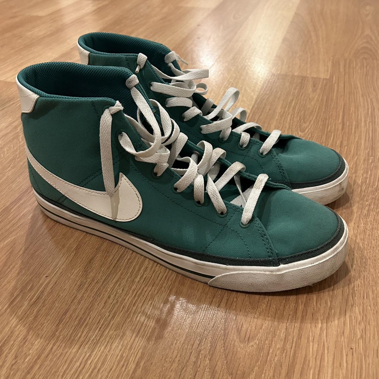 Nike canvas high tops size 11.5, worn maybe 5 time.... | Depop