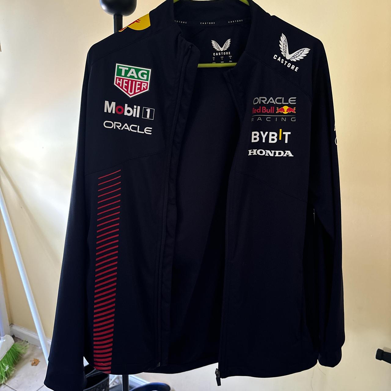 Authentic Red Bull racing softshell jacket... - Depop