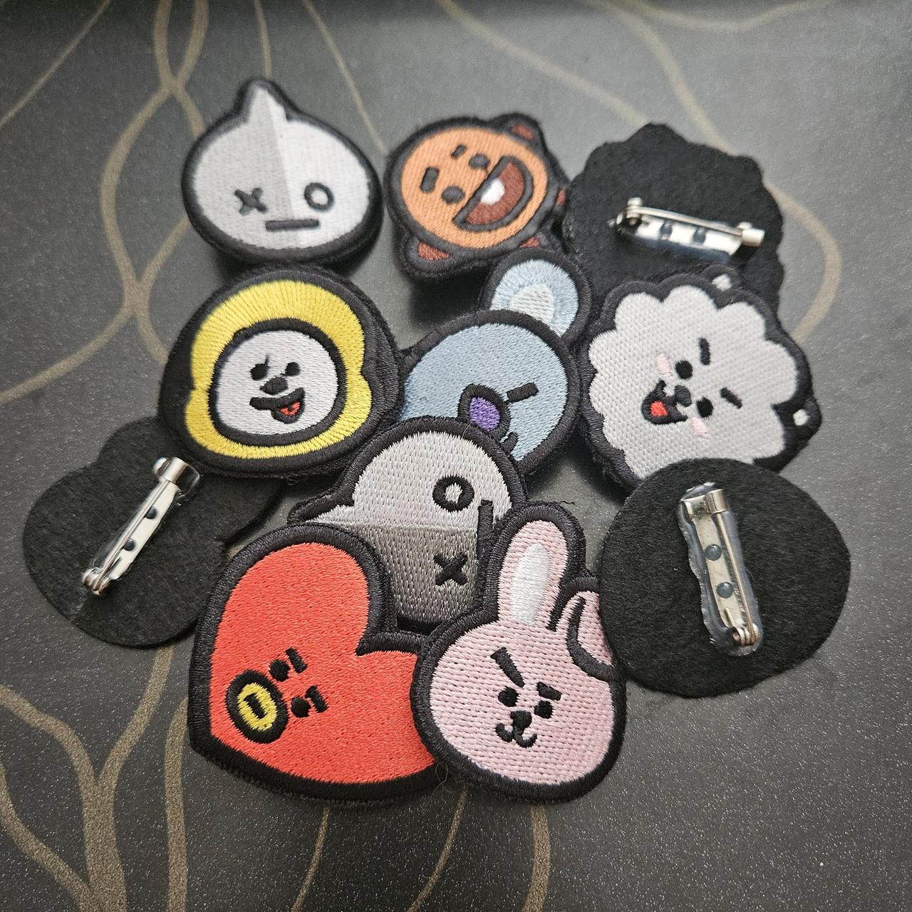 OFFICIAL BT21 pin patches!! 1 for $2, DM for... - Depop