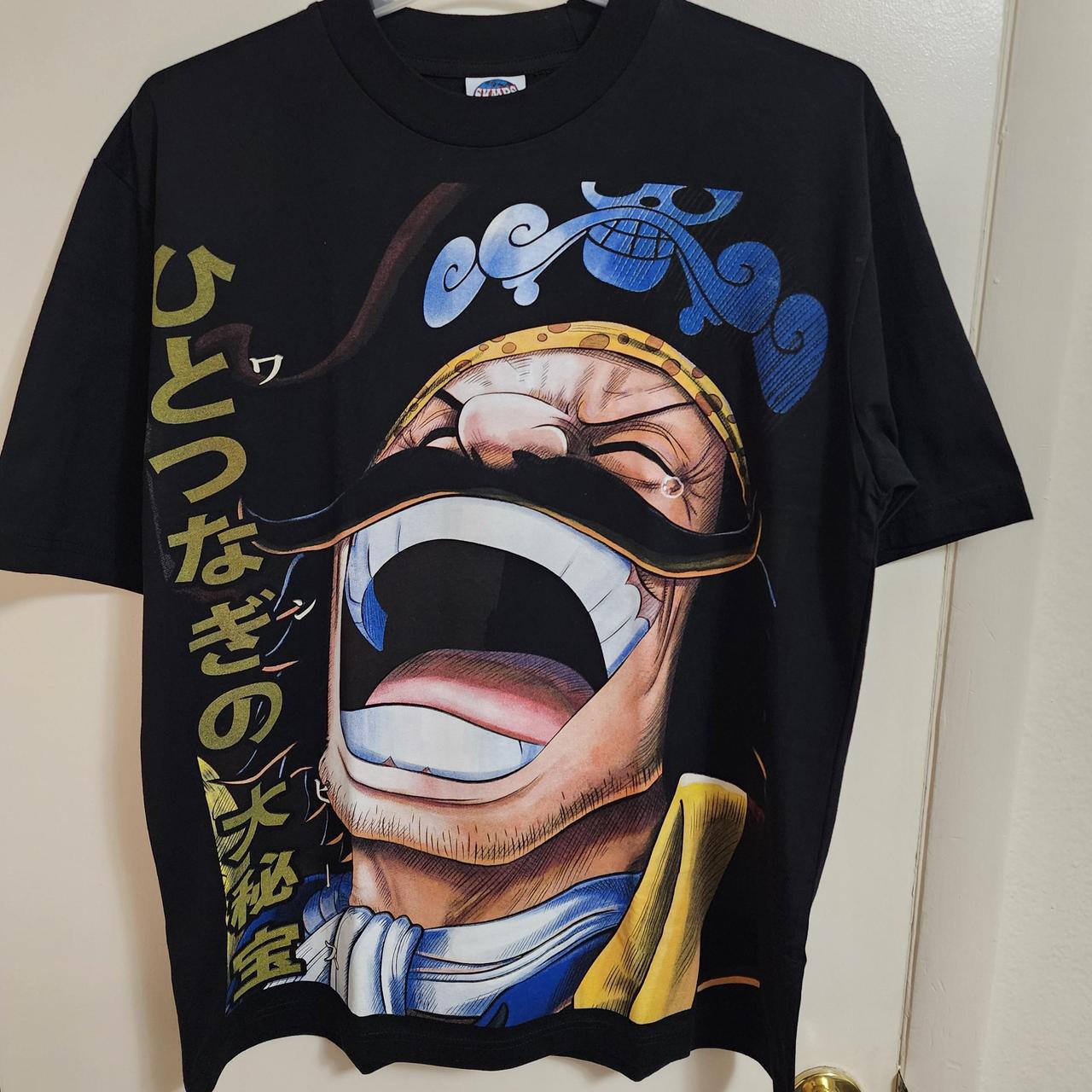 Rare One Piece Roger Color Black Size XL pit to pit... | Depop