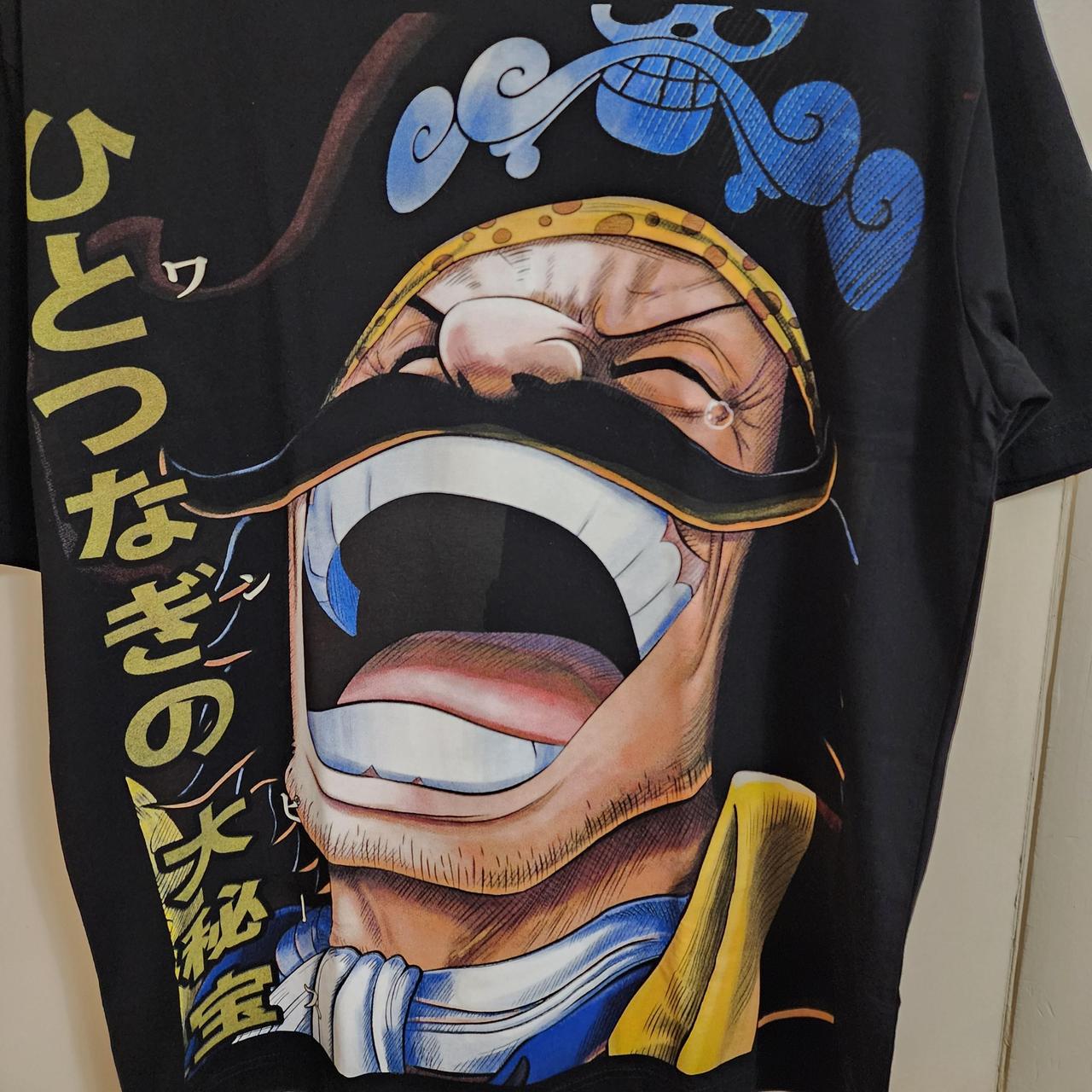 Rare One Piece Roger Color Black Size XL pit to pit... | Depop