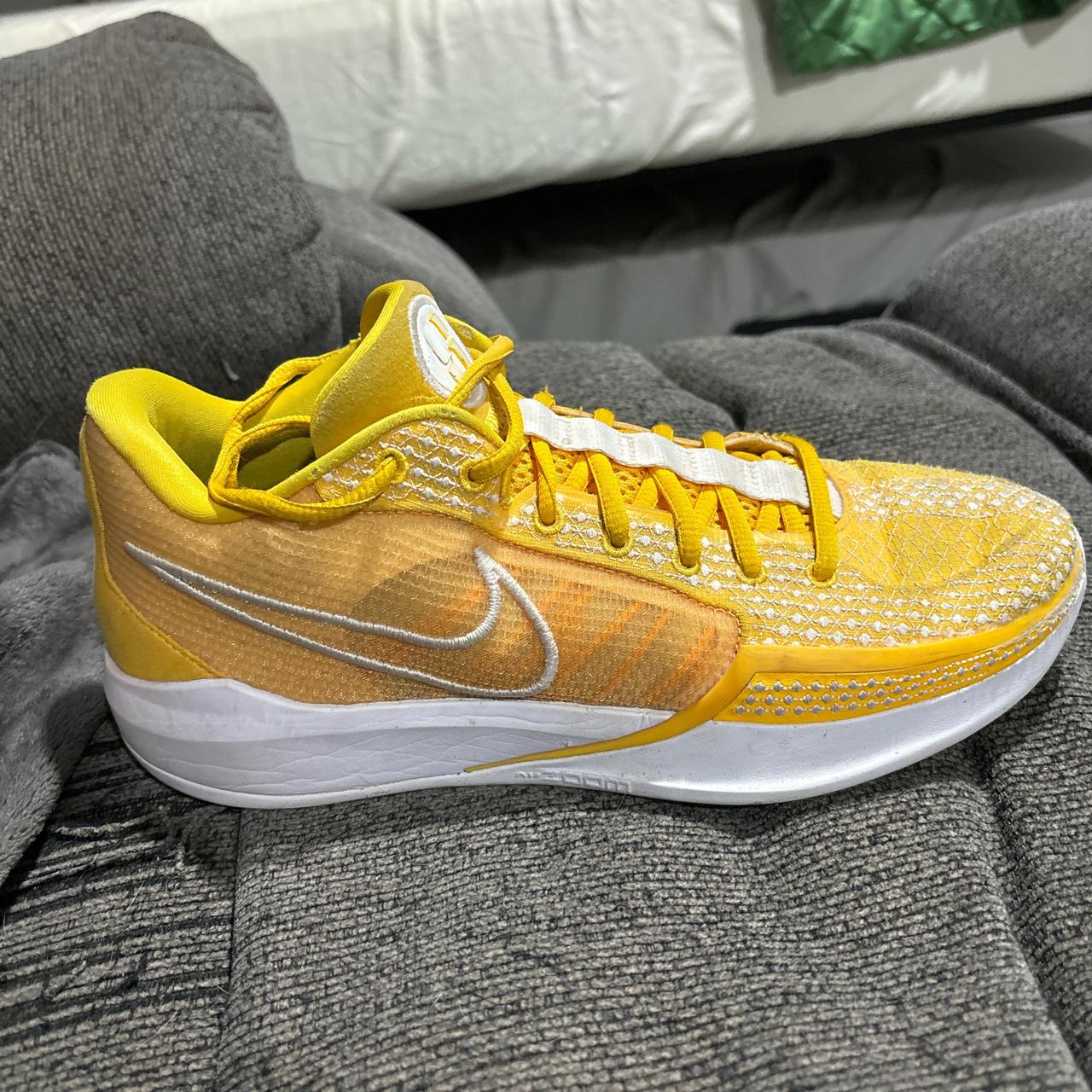 Nike Sabrina 1s yellow and white color way size 10... - Depop