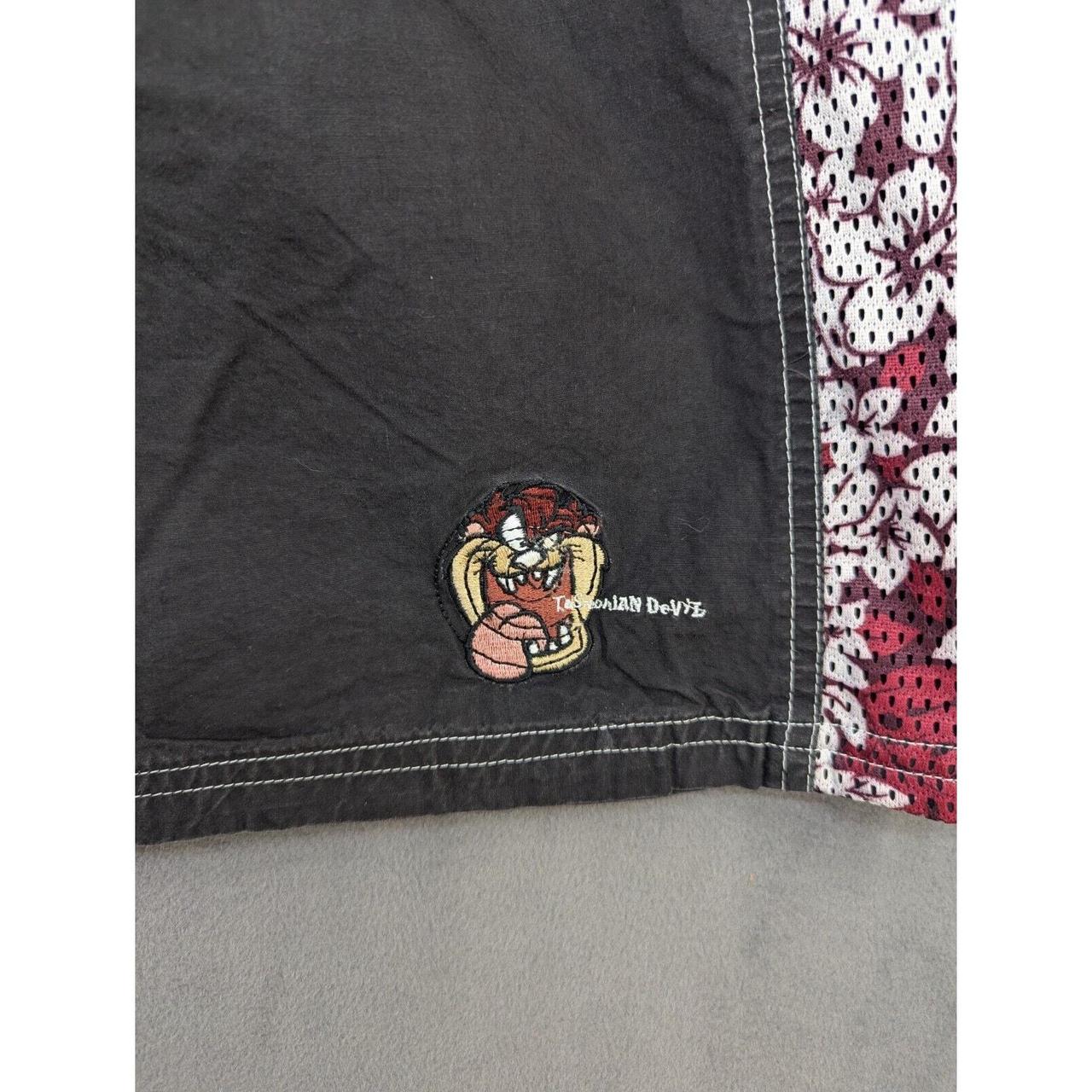 Y2K Vintage Looney Toons Tasmanian Devil Swim Trunks... | Depop
