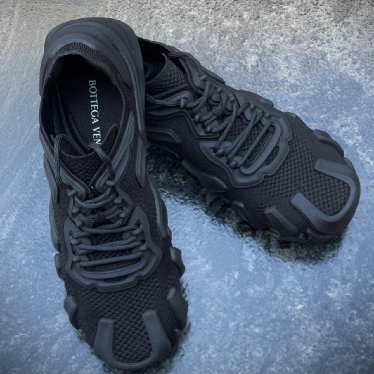 BV men's sports shoes, pure black, essential for... - Depop