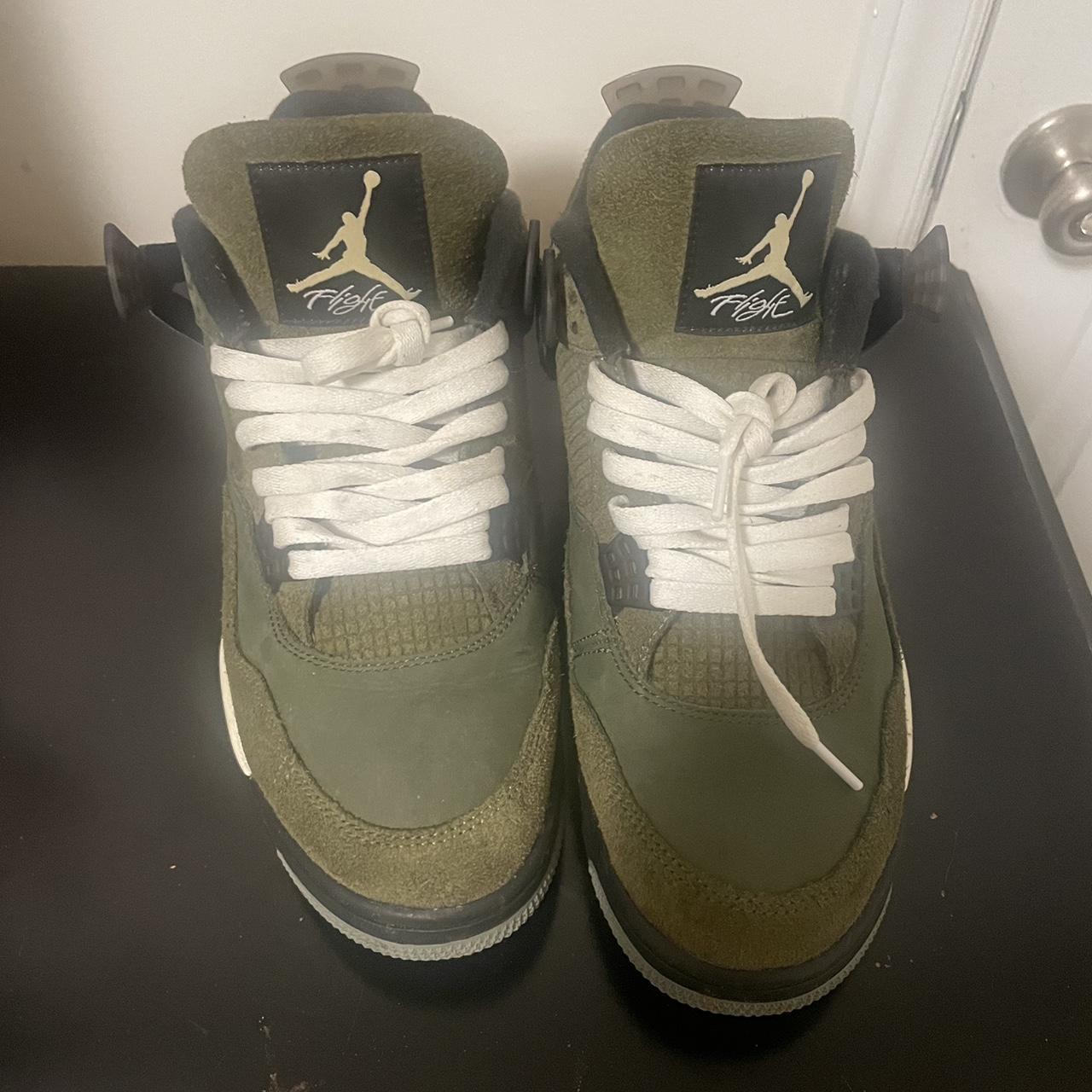 Jordan 4 Olive Craft Good 8.6/10 Condition Comes... - Depop