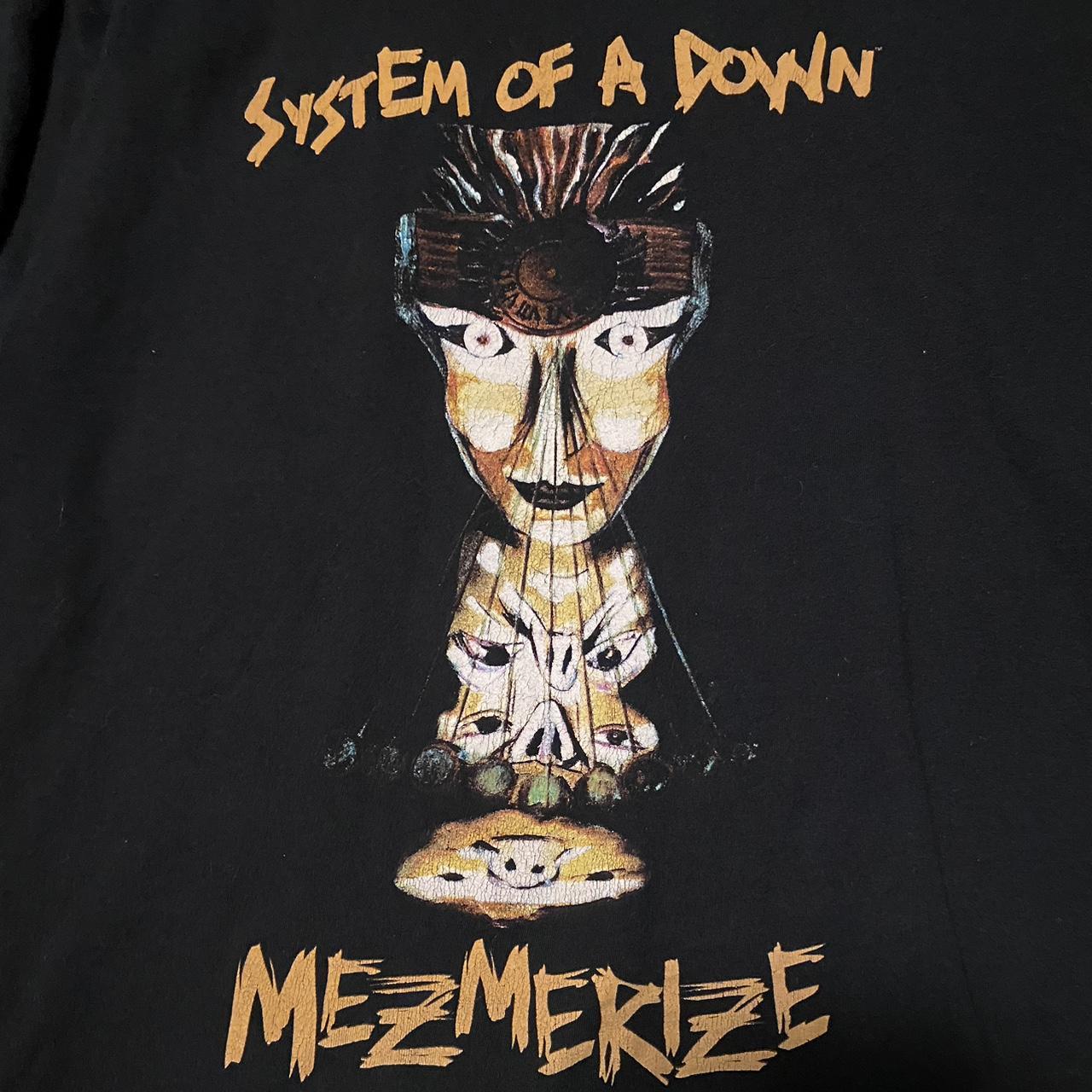 System of a Down Mezmerize black and yellow shirt... - Depop