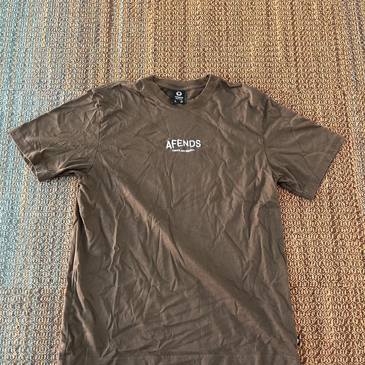 Afends Large Brown T-shirt - Depop
