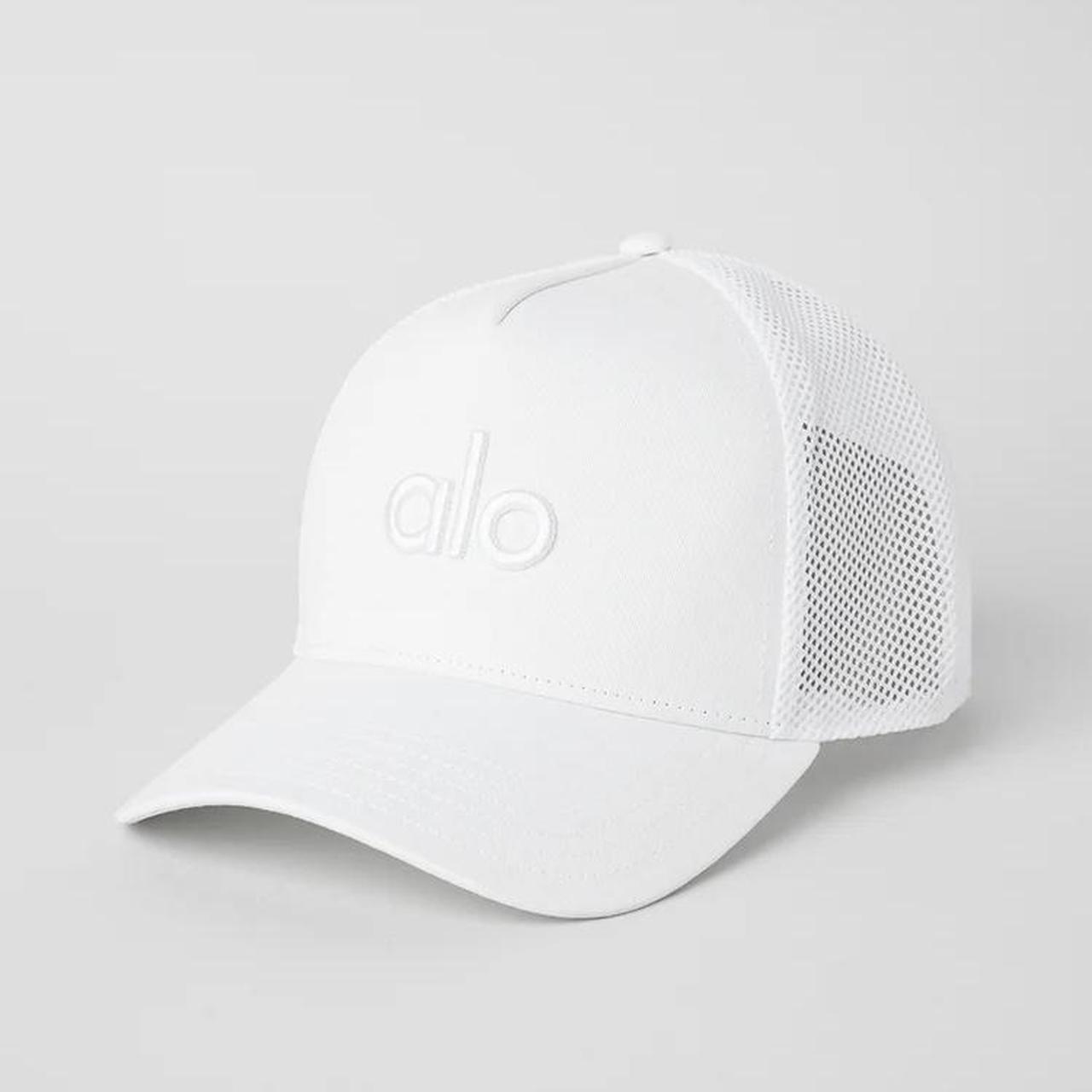 Alo District Trucker Hat in white DM BEFORE... - Depop