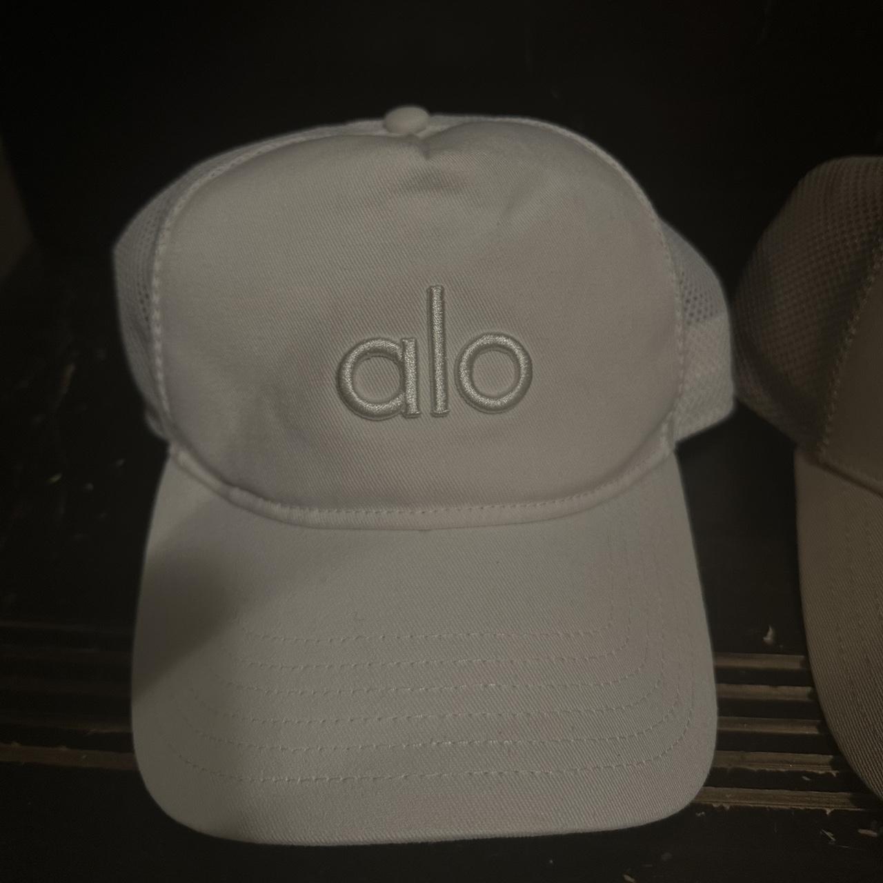 Alo District Trucker Hat in white DM BEFORE... - Depop