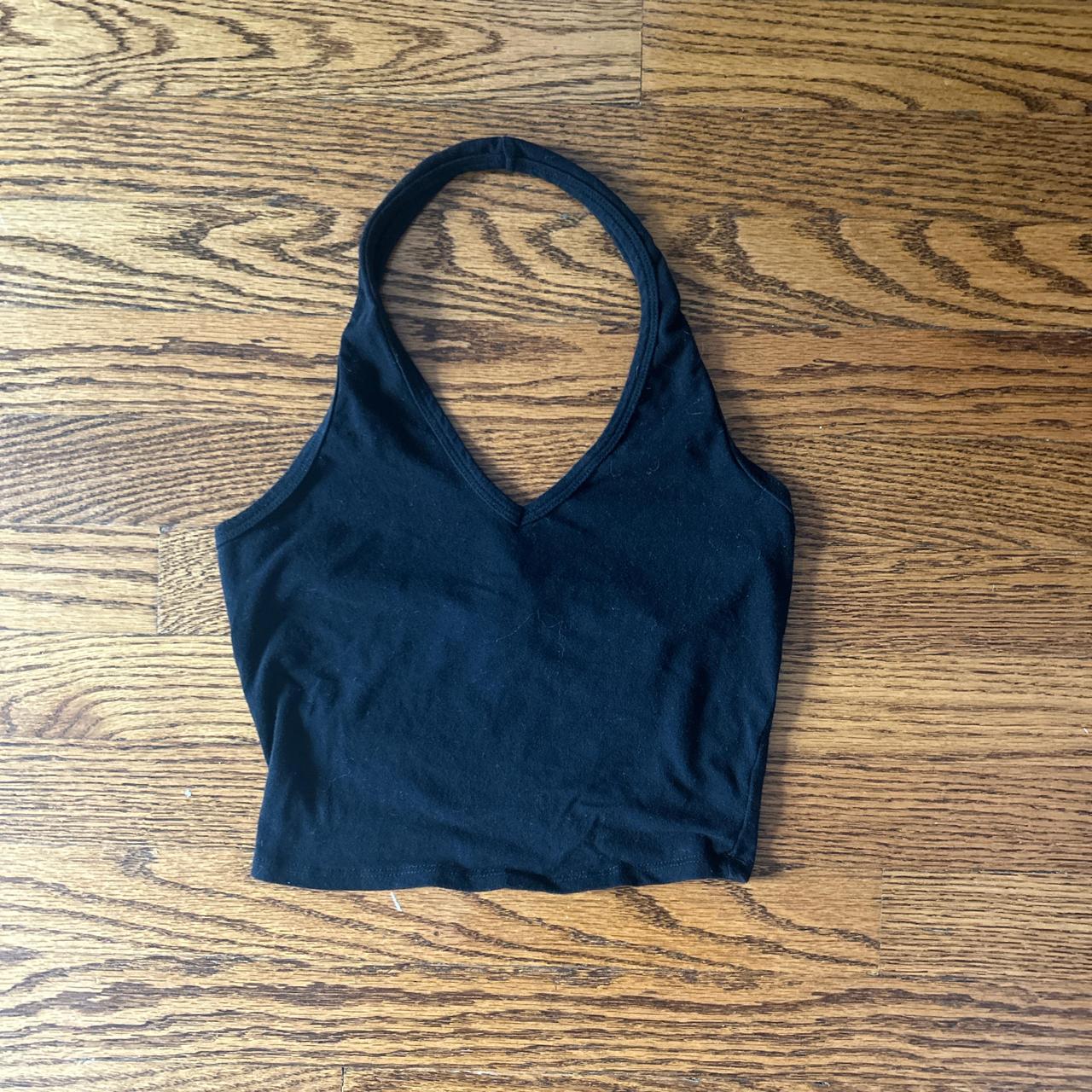 Bozzolo from Tilly’s halter crop top Black Size... - Depop