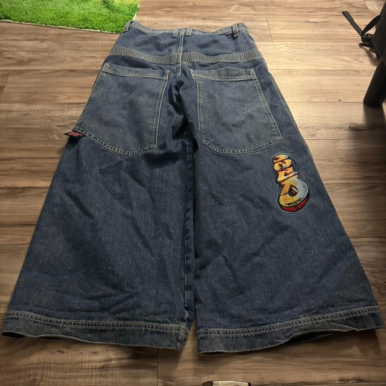 JNCO Men's multi Jeans JNCO Battles 30x32 (15 inch... - Depop