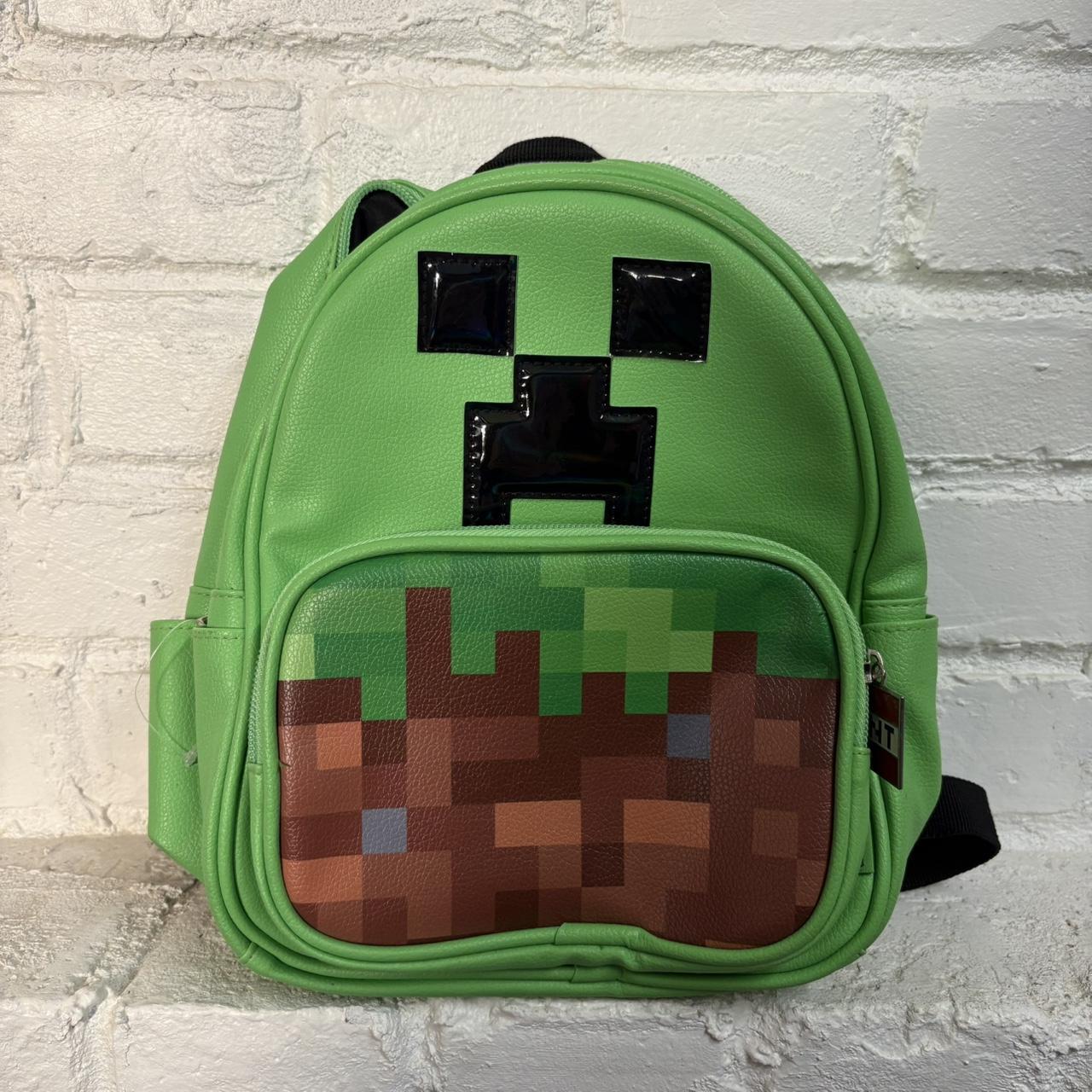 Green Minecraft creeper backpack Mini size Like... | Depop