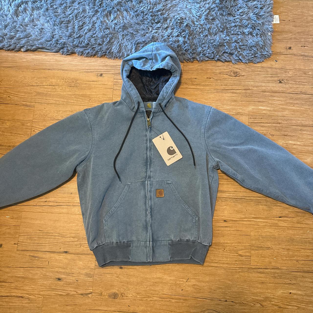 Light Blue Carhartt Work Jacket New Men’s... - Depop