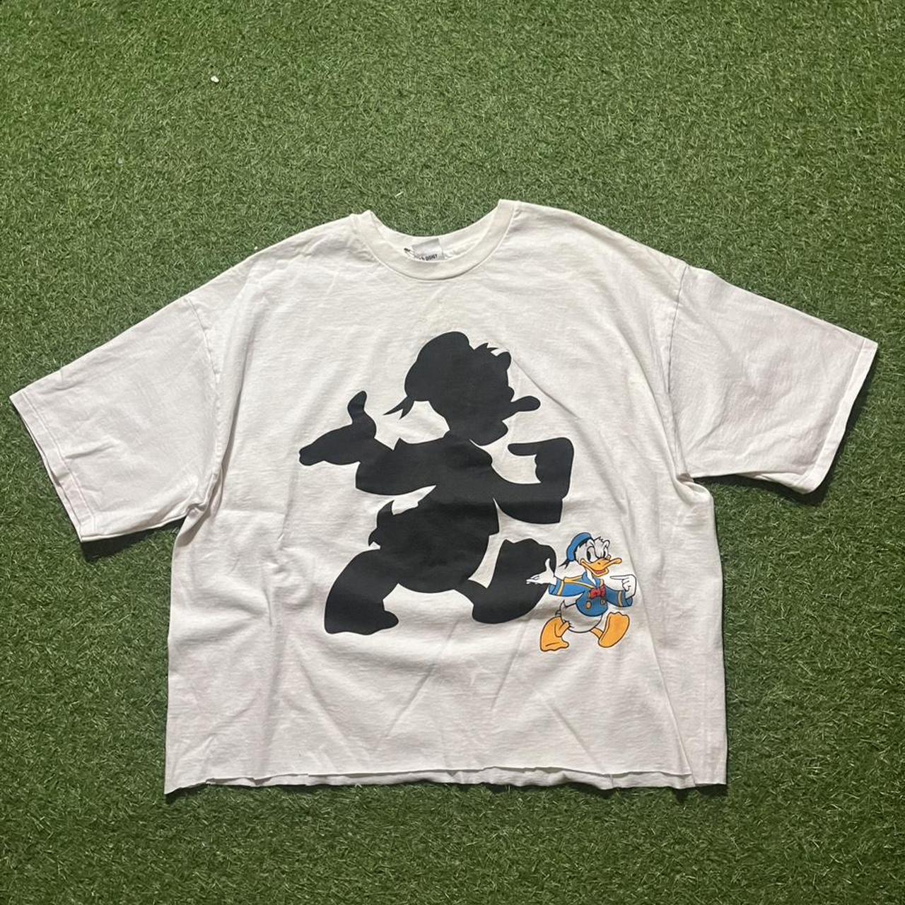 Vintage 90s single stitch Donald Duck Disney shadow... | Depop