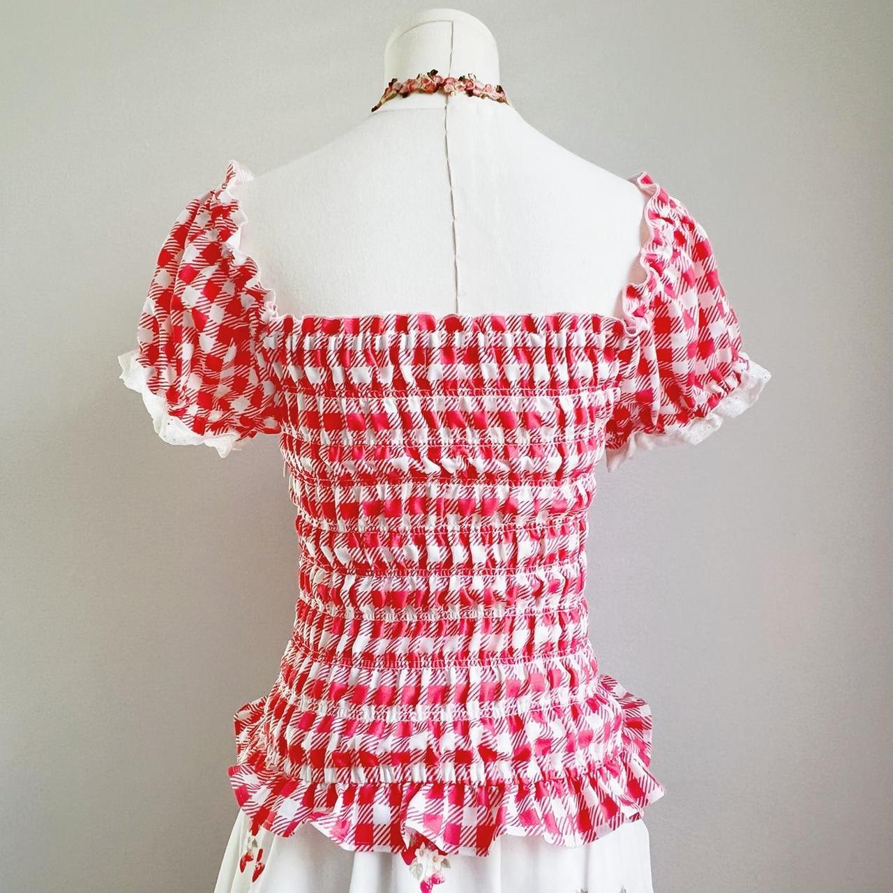 Rare Liz Lisa Plaid Ribbons Bows Blouse This rare... - Depop