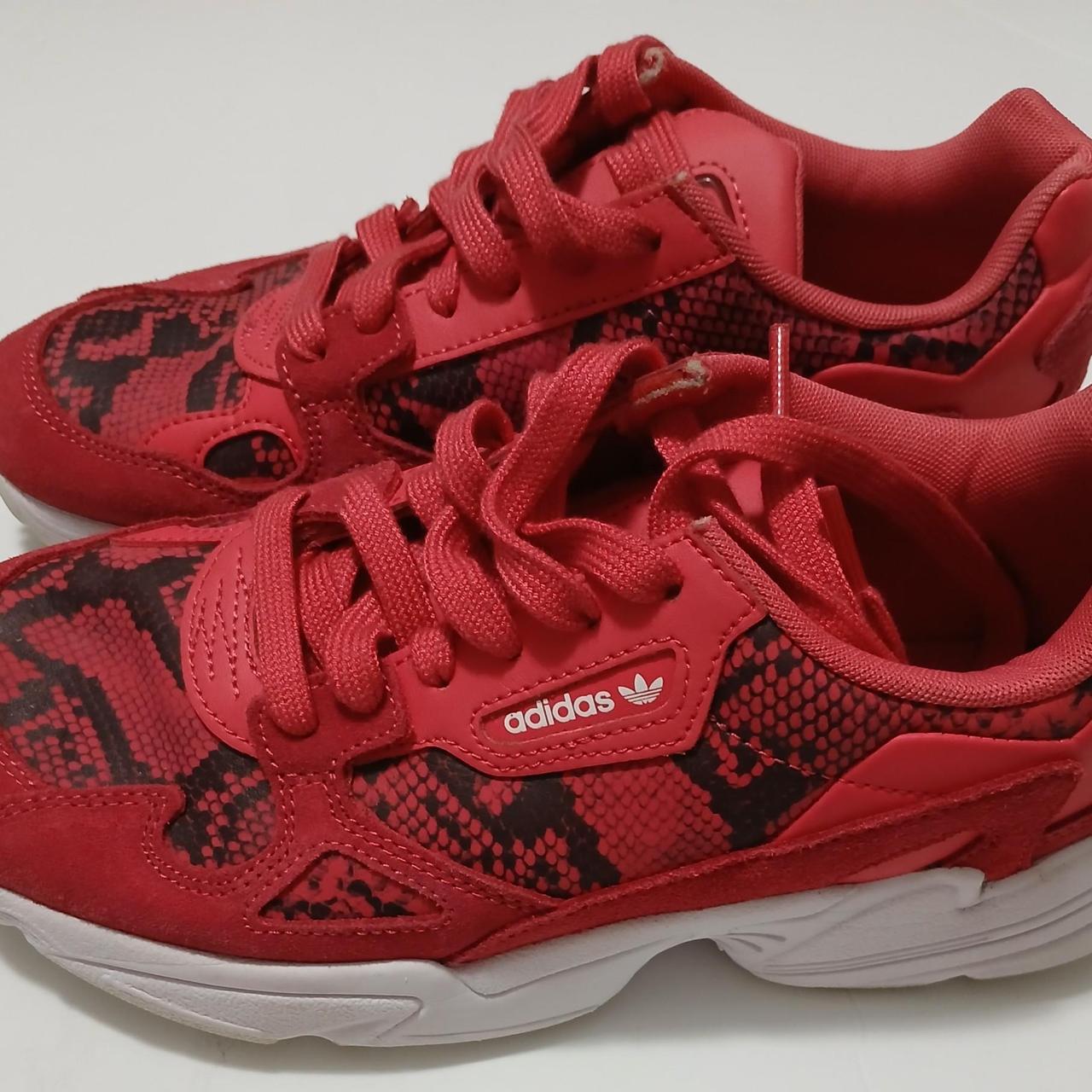 Vintage....Addidas red and black... | Depop