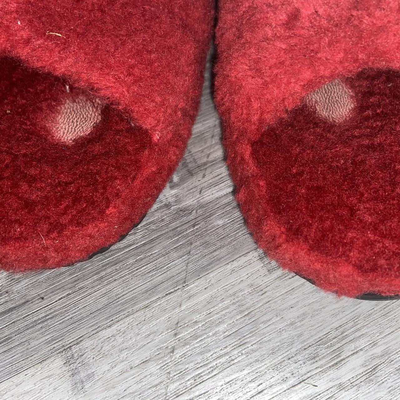UGG Men's Fluff You (Red) Worn out fuzz on toe... - Depop