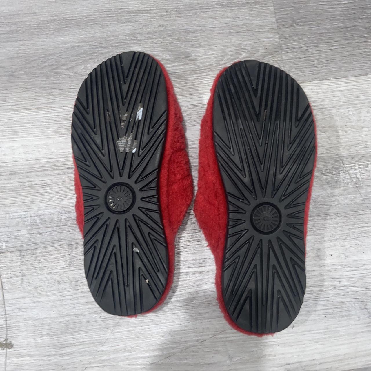 UGG Men's Fluff You (Red) Worn out fuzz on toe... - Depop