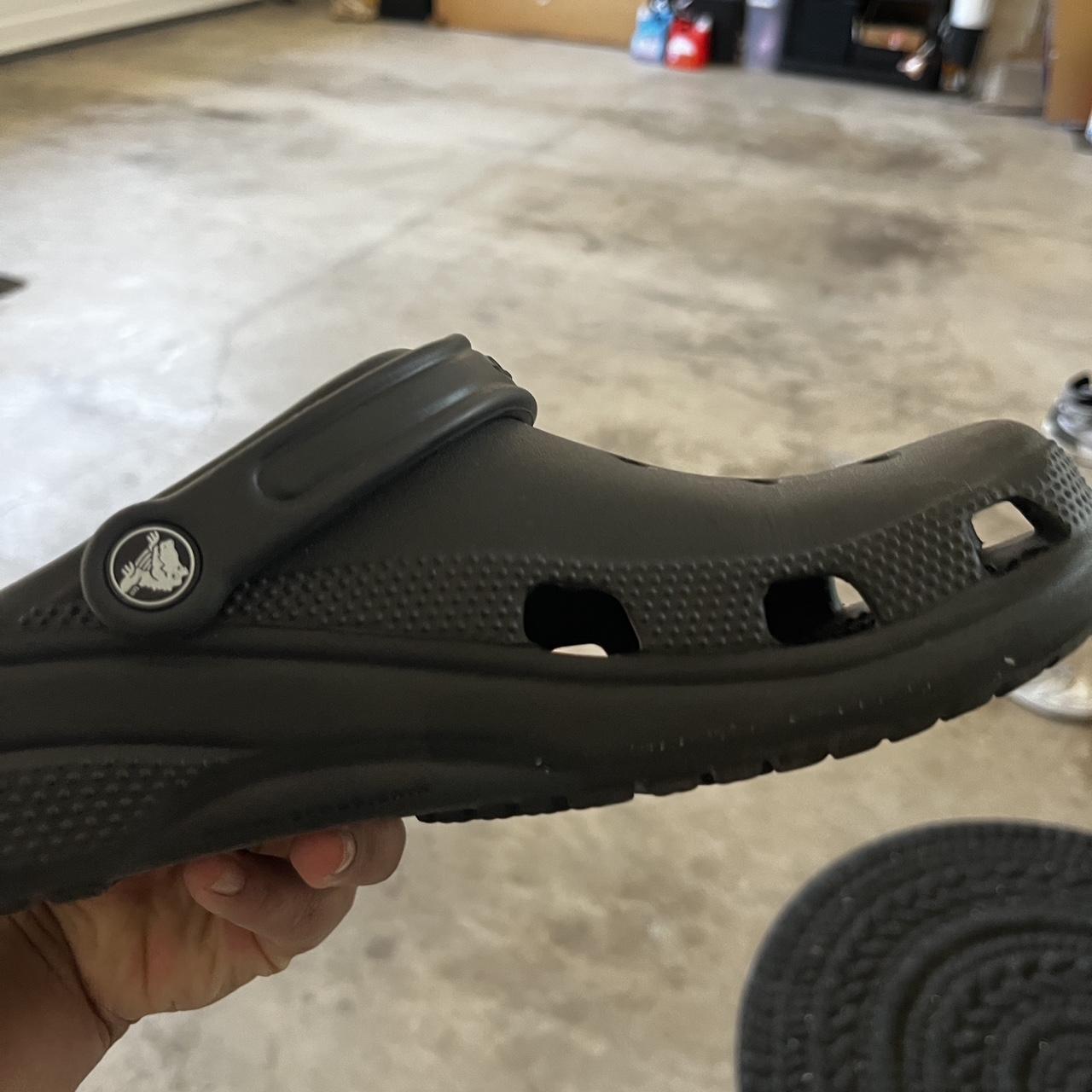 Black Crocs slides #slides | Depop