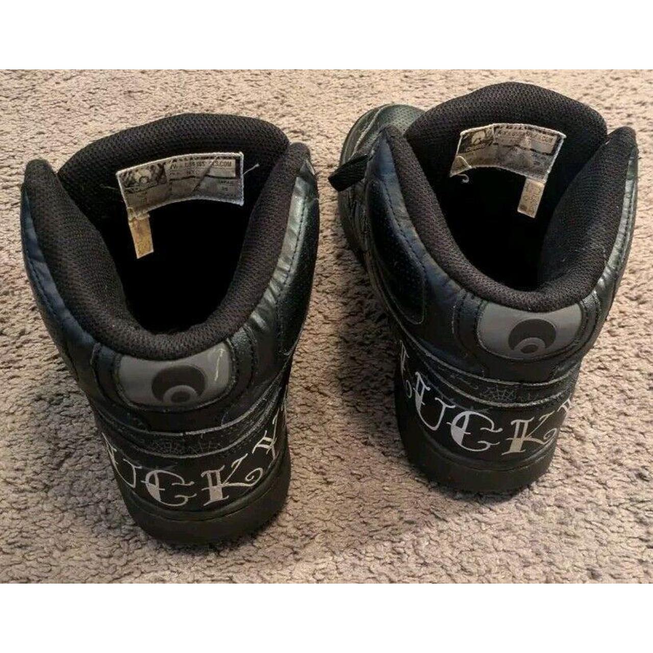 Rare Men's Osiris x Lucky 13 NYC 83 Skeleton Black... - Depop