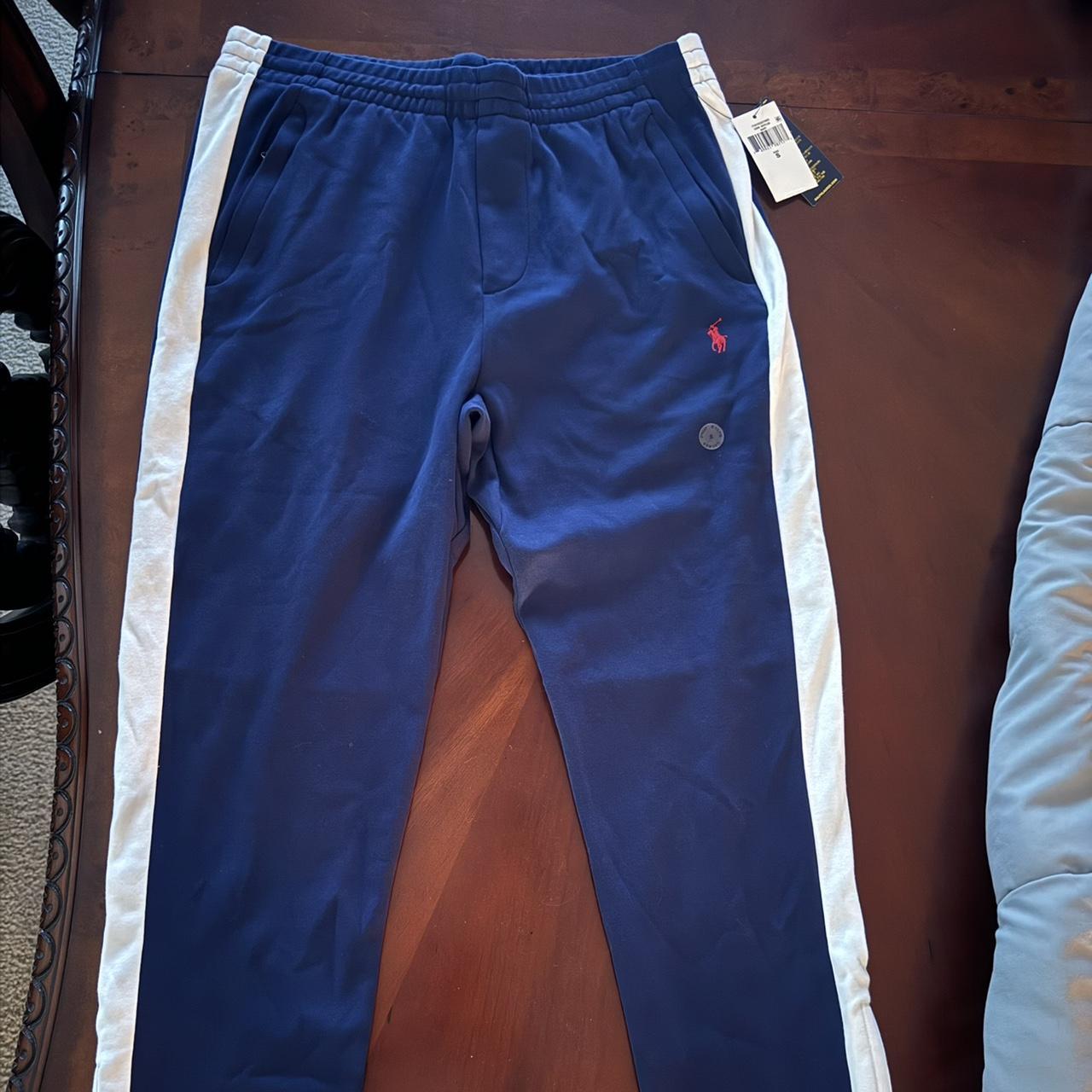 Brand New Ralph Lauren tracksuit Sweats Navy Blue/... - Depop