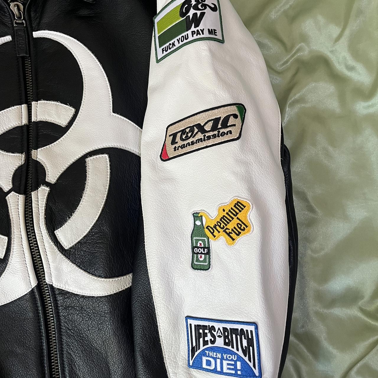 Golf Wang Biohazard Racing Leather... - Depop