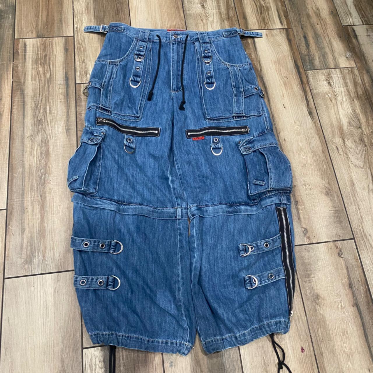 Tripp NYC Men's Blue and Navy Jeans Tripp nyc x... - Depop