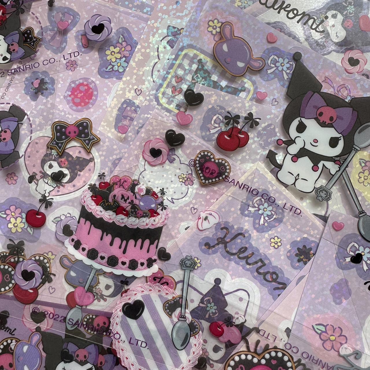 Sanrio Kuromi sticker bundle - 100+ stickers in... | Depop