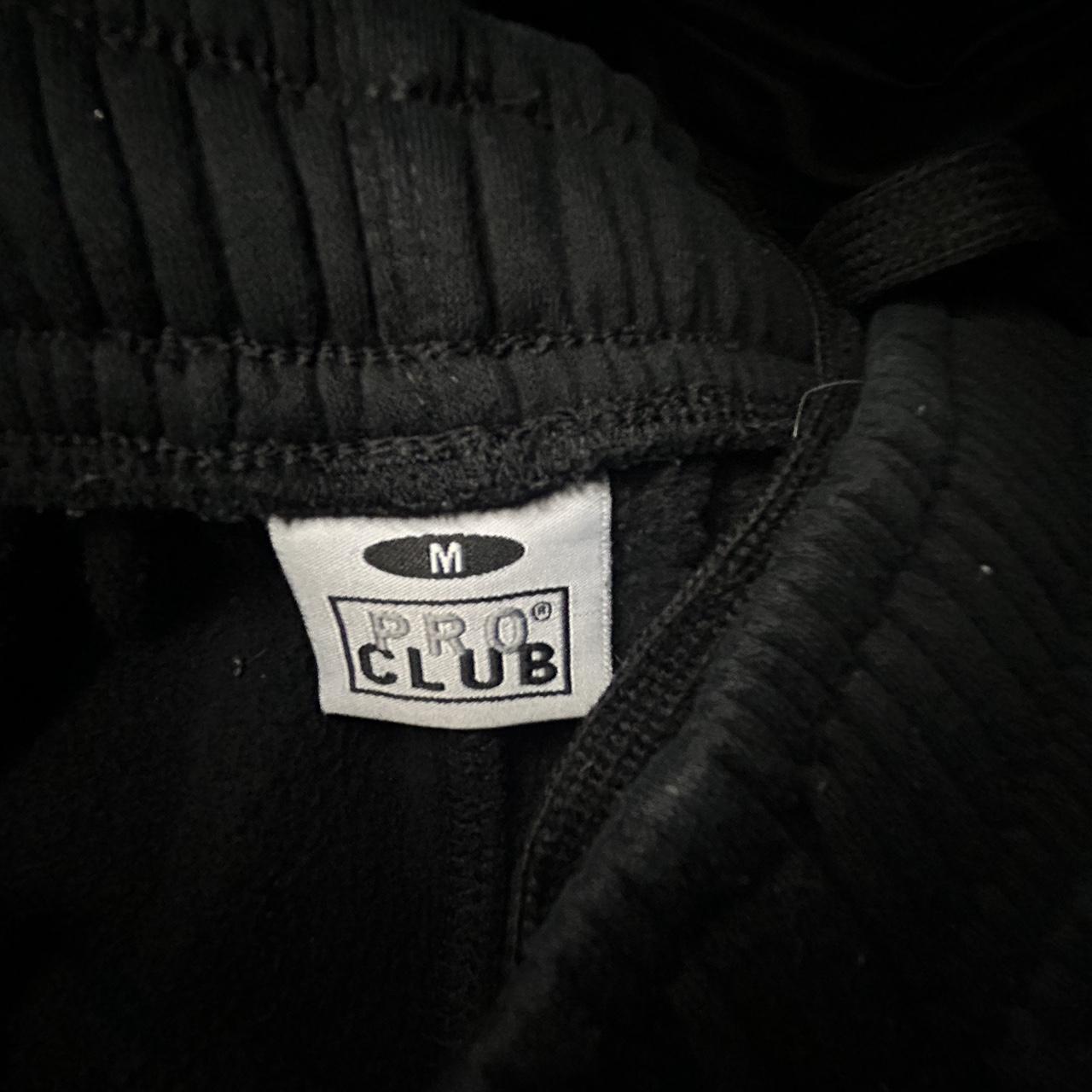 Black pro club sweat pants pretty worn but still good - Depop