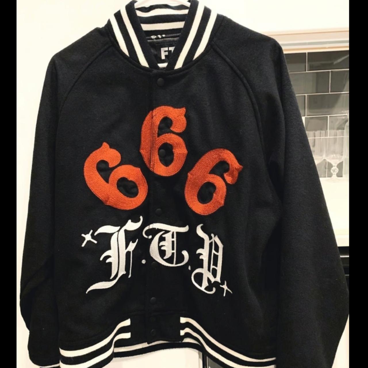 FTP GINO VARSITY JACKET Size: Medium Wore like twice - Depop