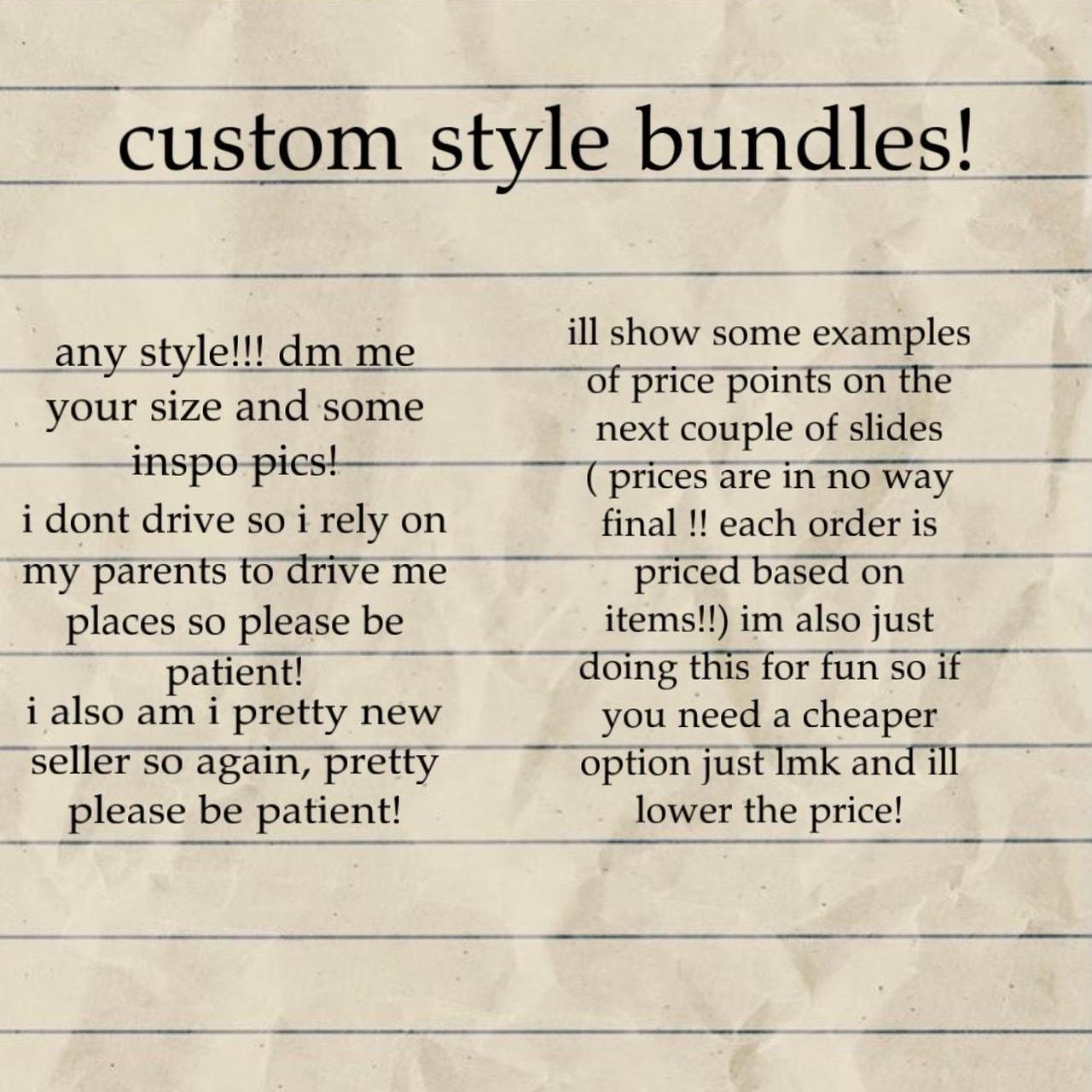 style bundles!!!! - CURRENTLY UNABLE TO DO THESE... | Depop